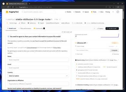 Stable Diffusion 3.5 のモデルファイルをダウンロードする - Stable Diffusion Tips | iPentec