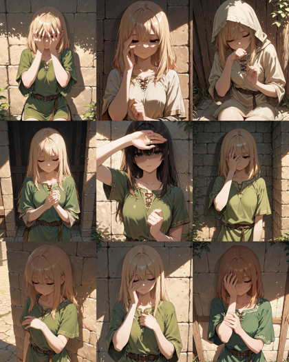 手で日差しを避けるポーズのプロンプト | iPentec