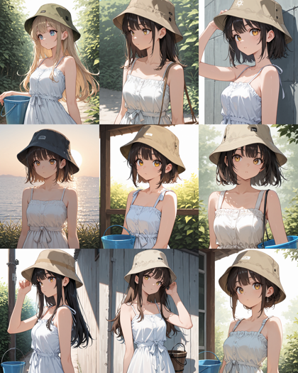 帽子を被っているキャラクターを表現するプロンプト、画像生成結果 - Stable Diffusion プロンプト | iPentec