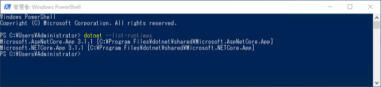 Net Core Windows Server Hosting のバージョンアップをする Windows Server Tips
